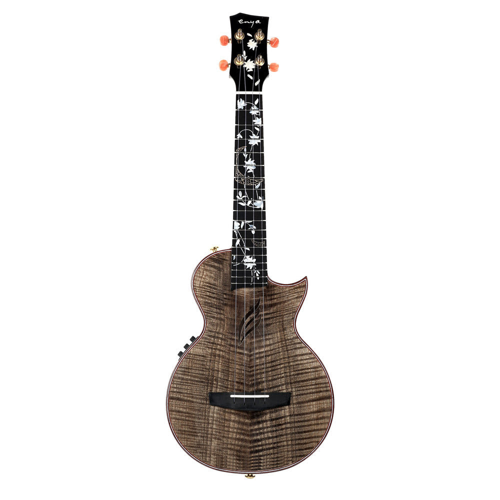 Đàn Ukulele Enya Tenor EUT E6 EQ AcousticPlus, Black – TÂN NHẠC CỤ